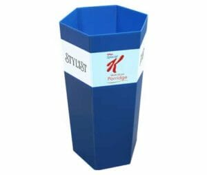 Custom printed Correx® dump bins | Magazine dump bins