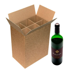 Bottle Boxes With Dividers | Cardboard bottle dividers